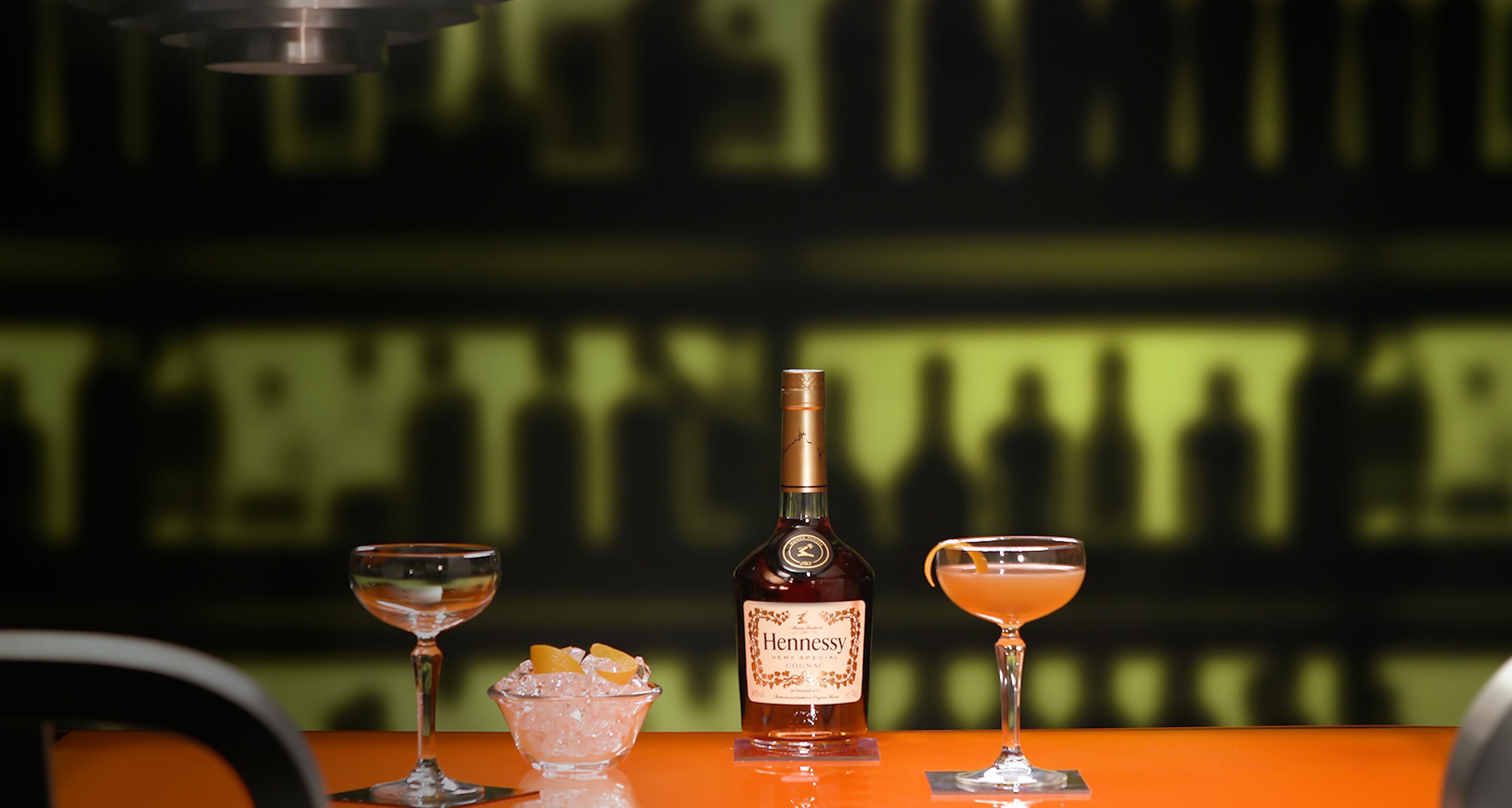 Fruity alcoholic drink Ginger Sublime with cognac - Hennessy