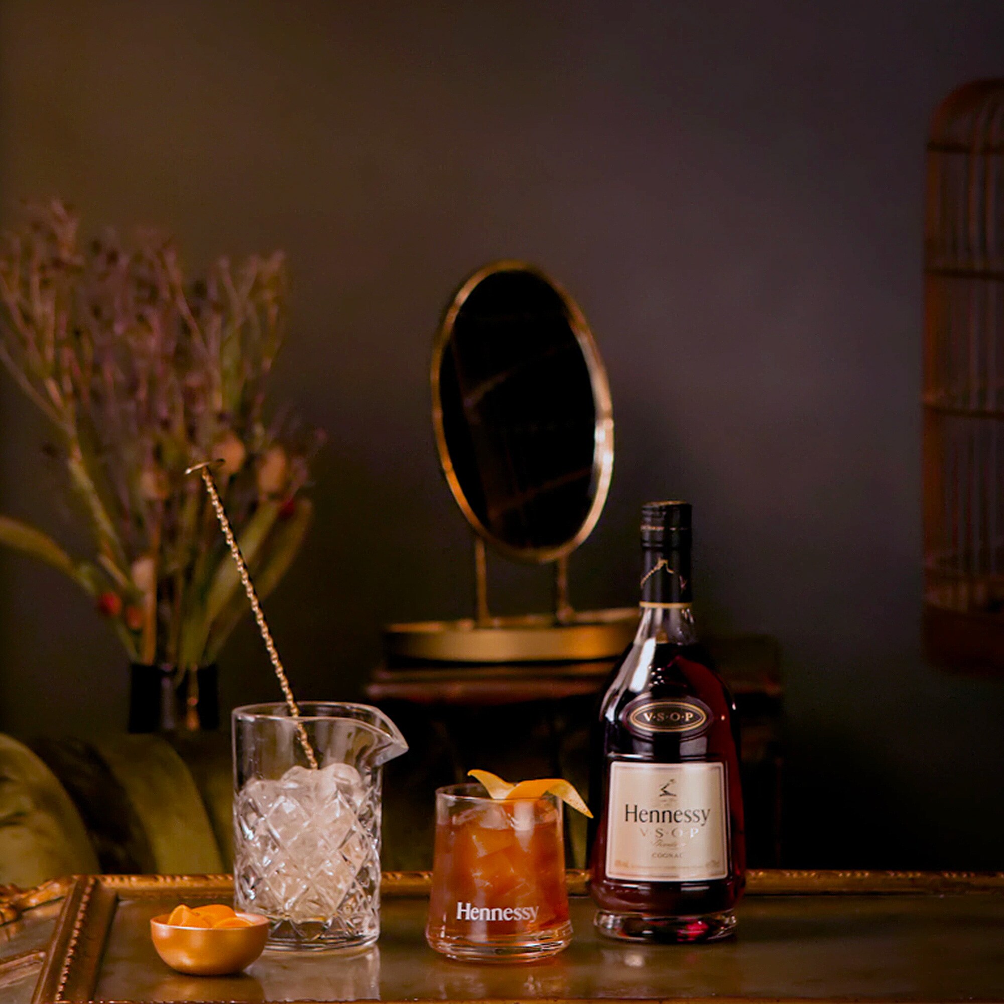 Cocktail recipe Coffee and Cola with cognac - Hennessy